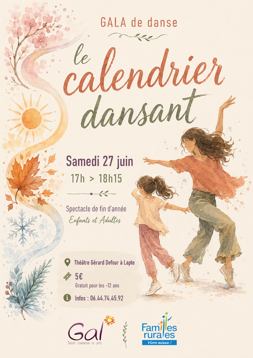 Actualités - GAL DE LAPTE - Gala de danse 💃 - Mairie de Lapte